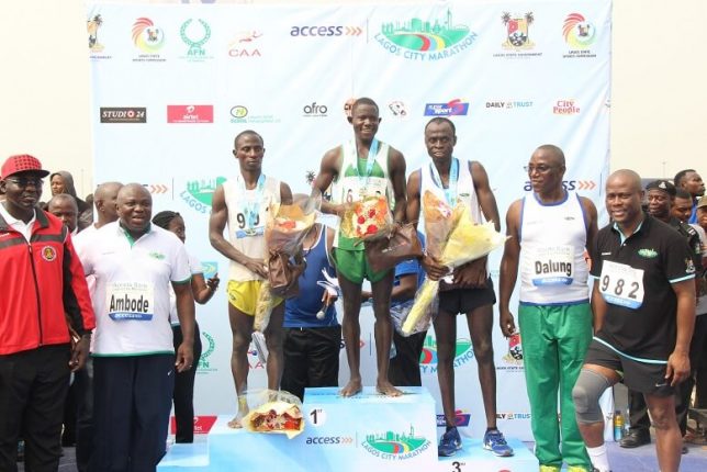 #LagosMarathon: Dalung to receive first Nigerian male, female runners ...