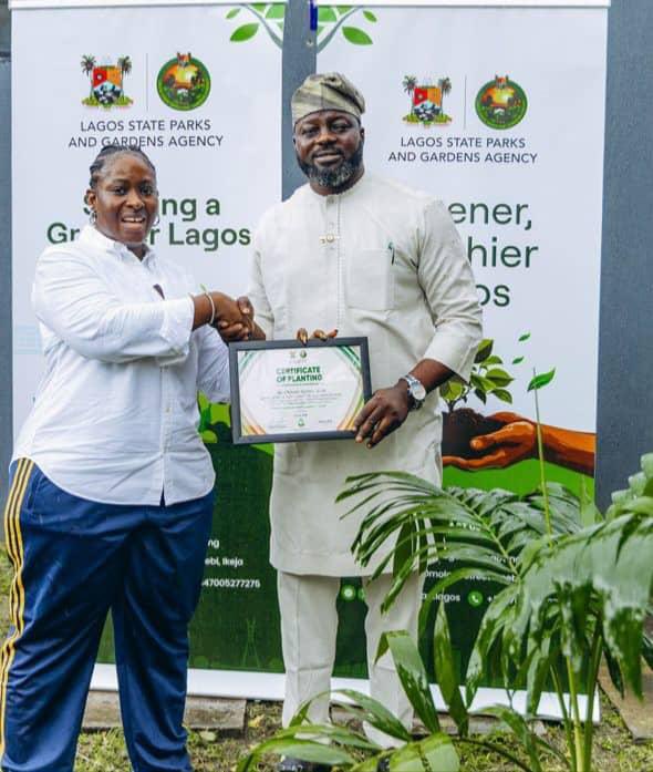 Lagos Officials Lead Tree-Planting Drive at Ndubuisi Kanu Park