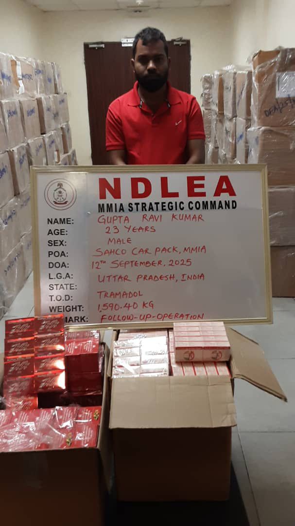 NDLEA Busts Indian National, 3 Others With ₦3.9b Worth Tramadol ...