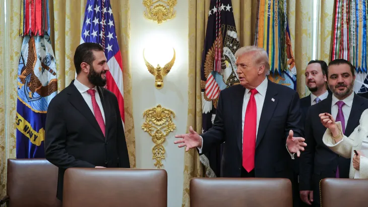 Trump Hosts Syrian President Ahmed al-Sharaa at White House