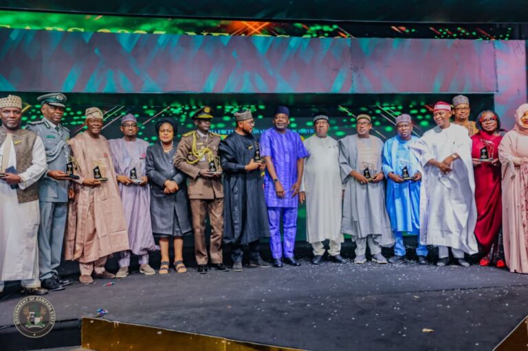 Tinubu Presents National Excellence Award To Gov. Lawal