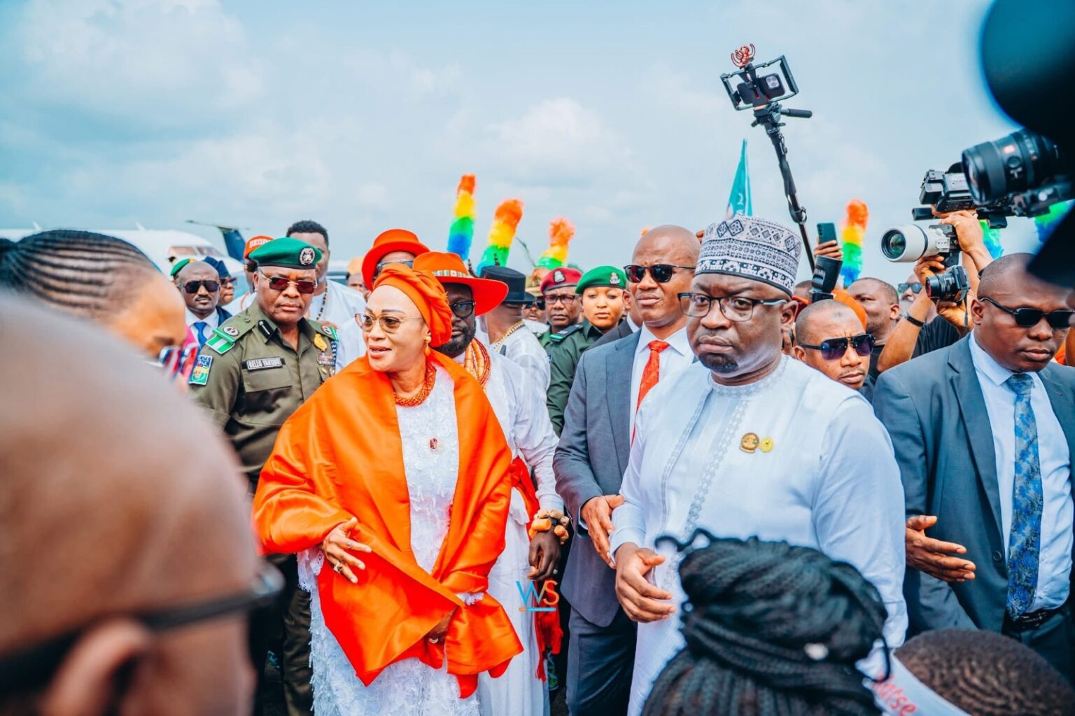 PHOTOS: First Lady Remi Tinubu Visits Olu of Warri in Historic ...